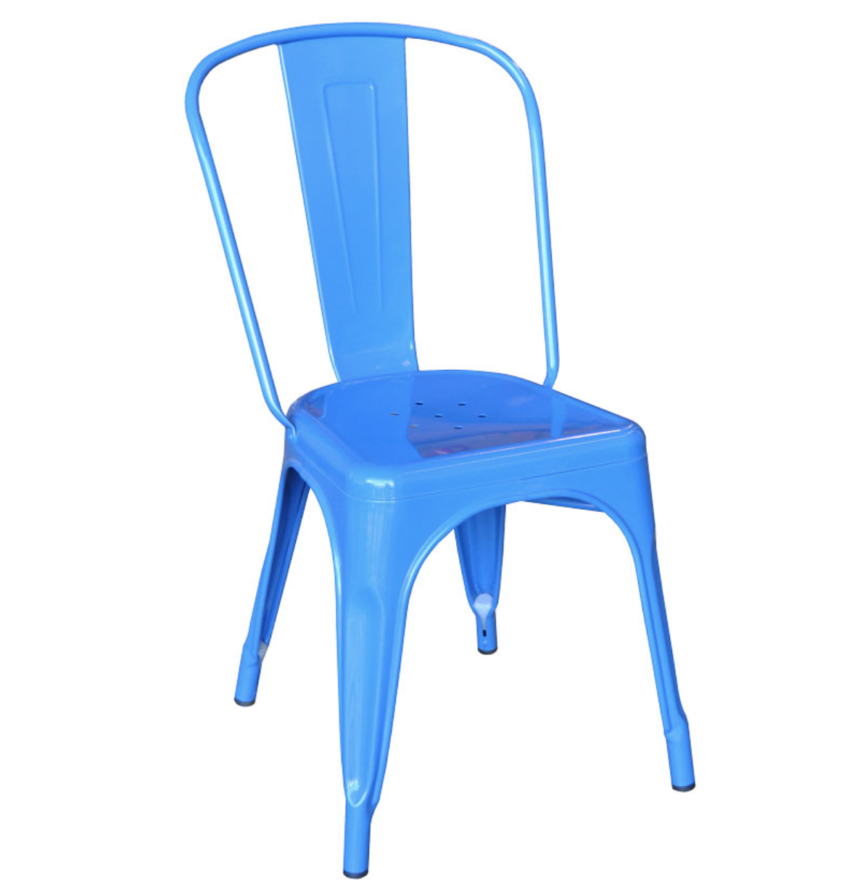 Blue tolix chair - Party Hire World
