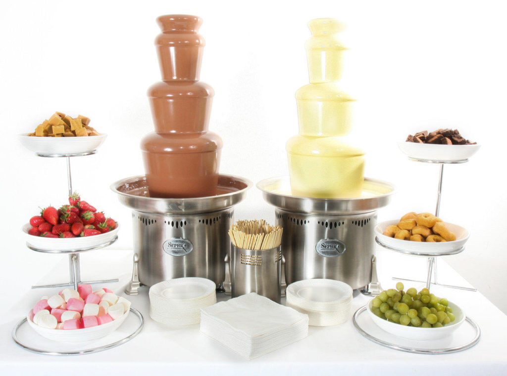 Chocolate Fountain- Package 2: Two small fountains serving up to 80 ...